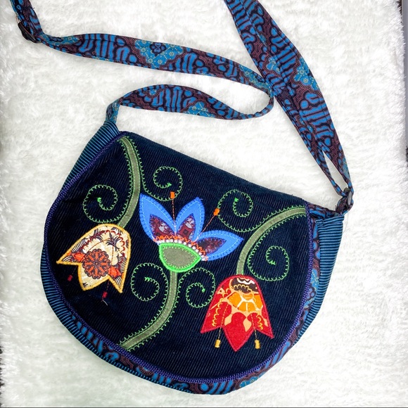 Bags | New Boho Floral Embroidered Cloth Crossbody Purse | Poshmark